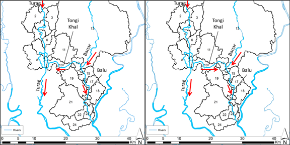 Modelling toxic chemicals in Dhaka's Turag-Balu River